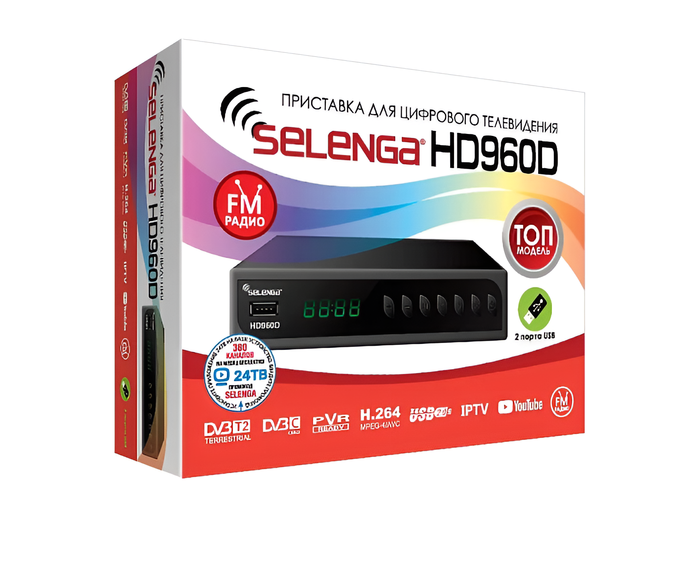Цифровой ресивер Selenga HD960D (Эфирный DVB-T2/C, Dolby Digital)
