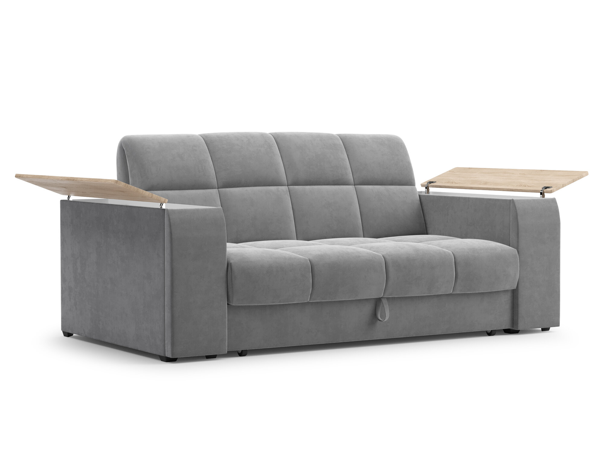 Диван-кровать Флай, аккордеон, подлокотники короб+короб, 140*200 с ортопедическим основанием, съемный чехол, велюр.