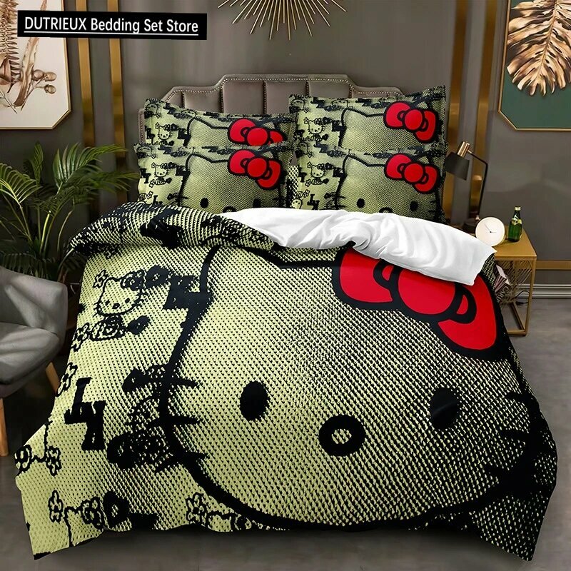 Комплект постельного белья MINISO Hello Kitty 150x200cm 3pcs, 5