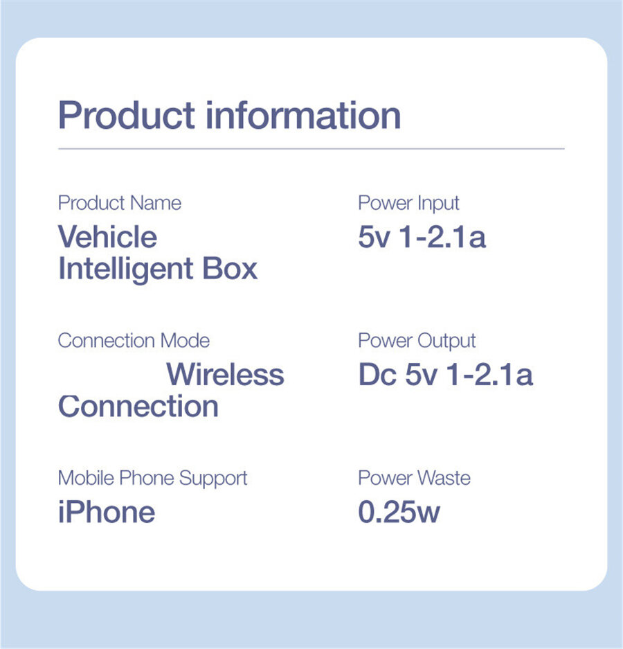 1 x Беспроводной Ключ Smart Box Для Apple Carplay Android Radio Navigation Player