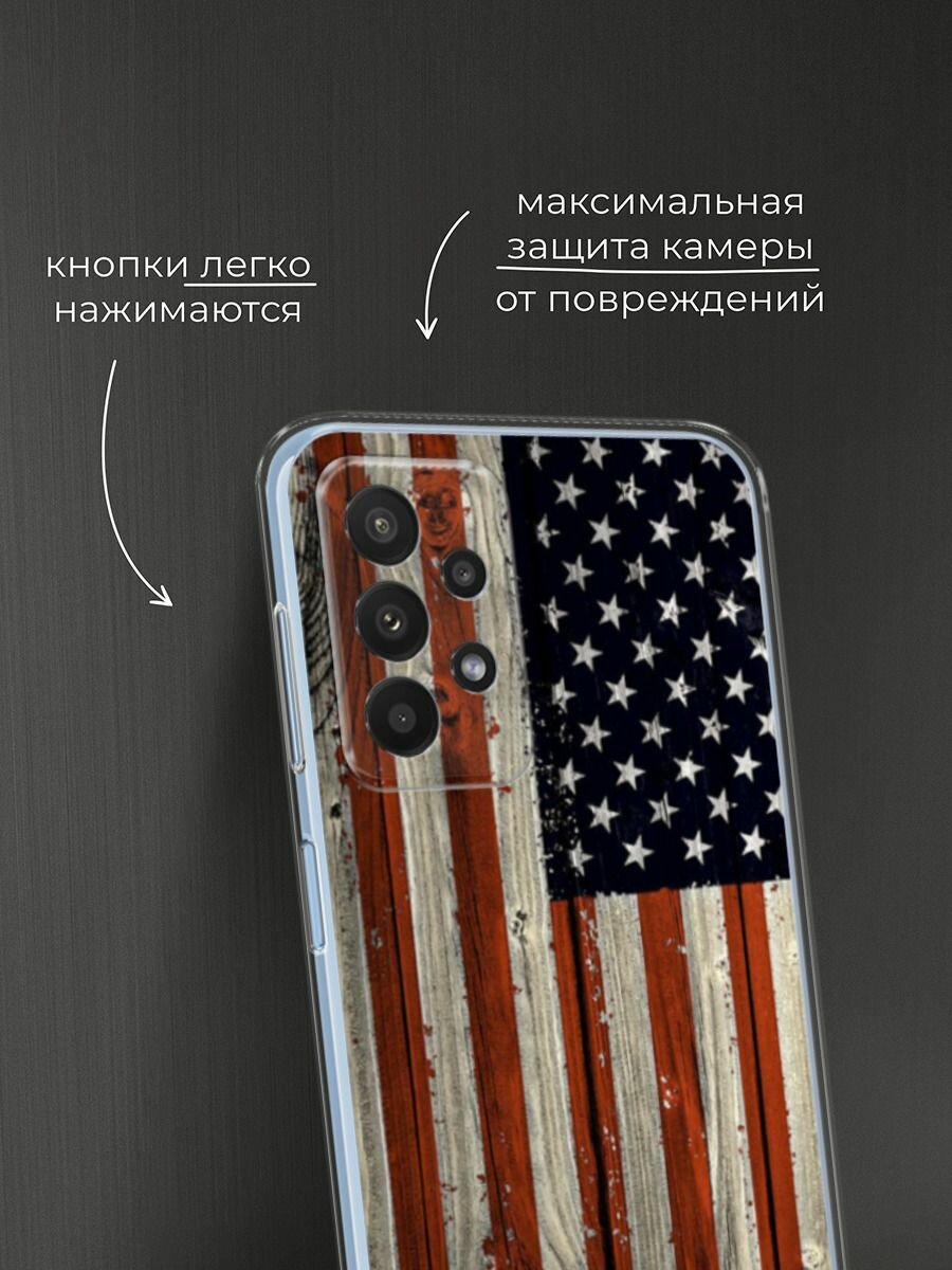 Чехол на Samsung Galaxy A23 / Самсунг Галакси А23 с принтом "США" — фото 1