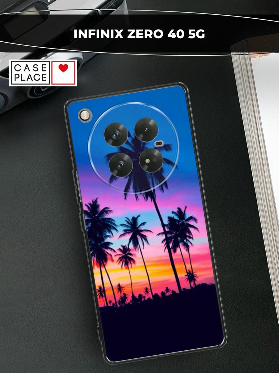 Чехол на Infinix Zero 40 5G / Инфиникс Зеро 40 5G с принтом "Закат 5"