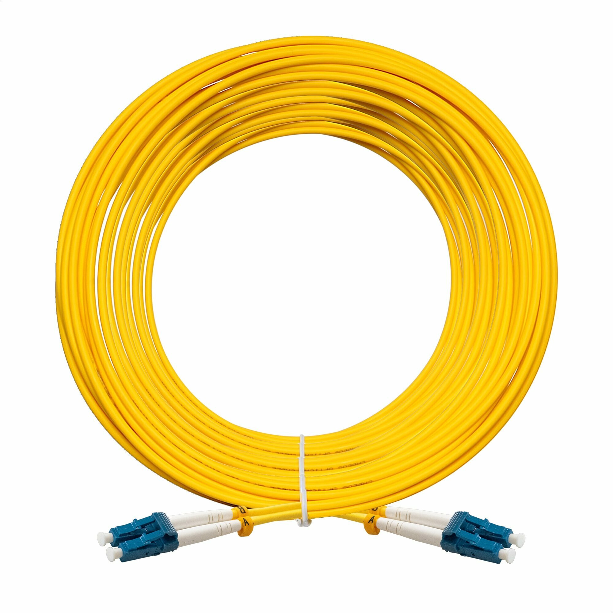 Патч-корд волоконно-оптический ExeGate FC-D-9-LC-LC-20M-LSZH (Шнур во SM 9/125 (OS2/G.652. D), LC/UPC-LC/UPC, Duplex, LSZH, 20м) EX297891RUS