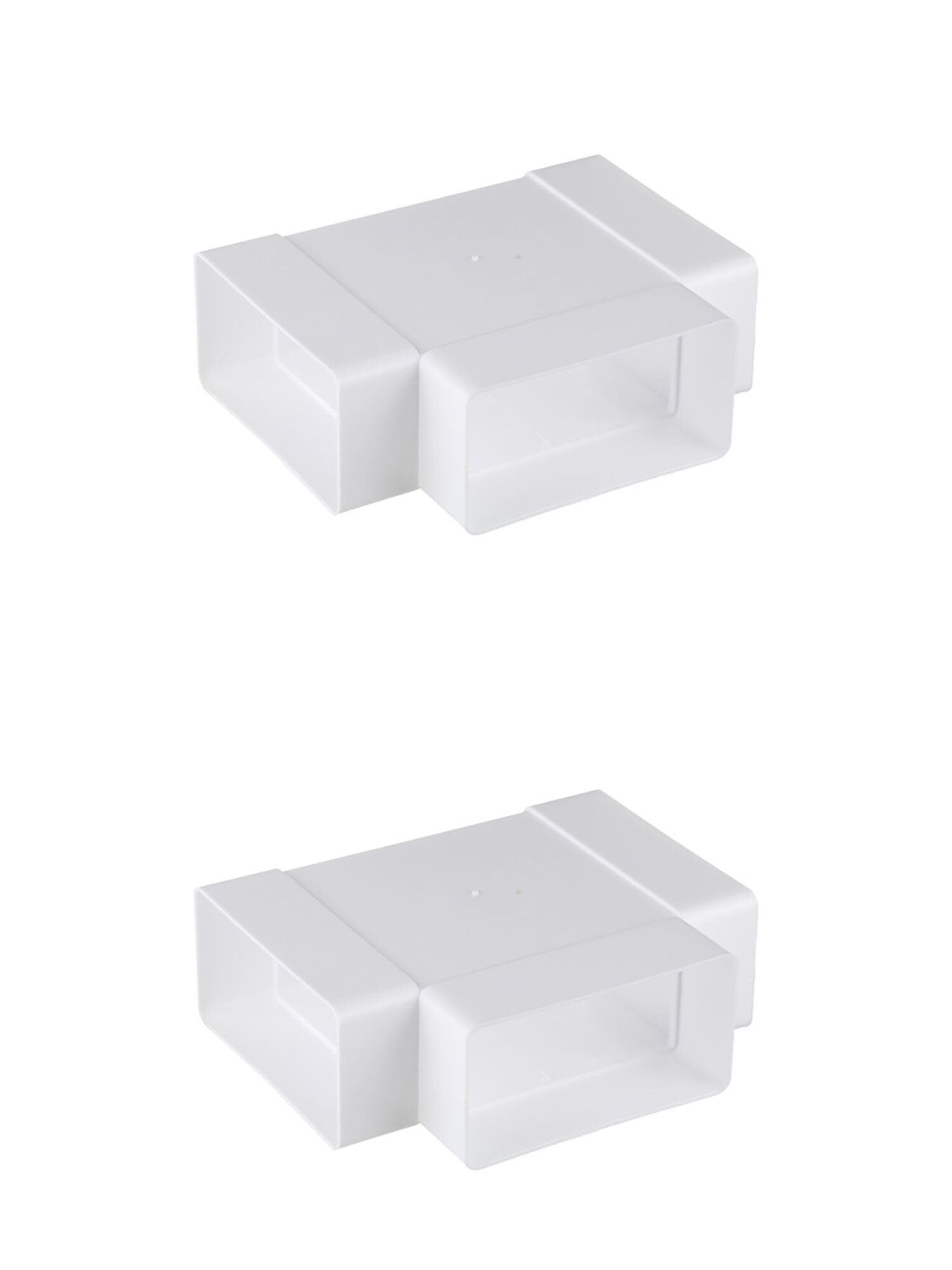 Тройник пластиковый для плоских воздуховодов 60х120 мм 90 град (2 шт.)