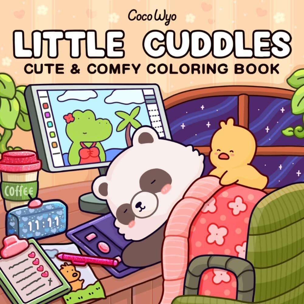 Little Cuddles: Coloring Book for Adults and Teens Featuring Cute Animal Friends for Relaxation (Cozy & Cute Coloring)