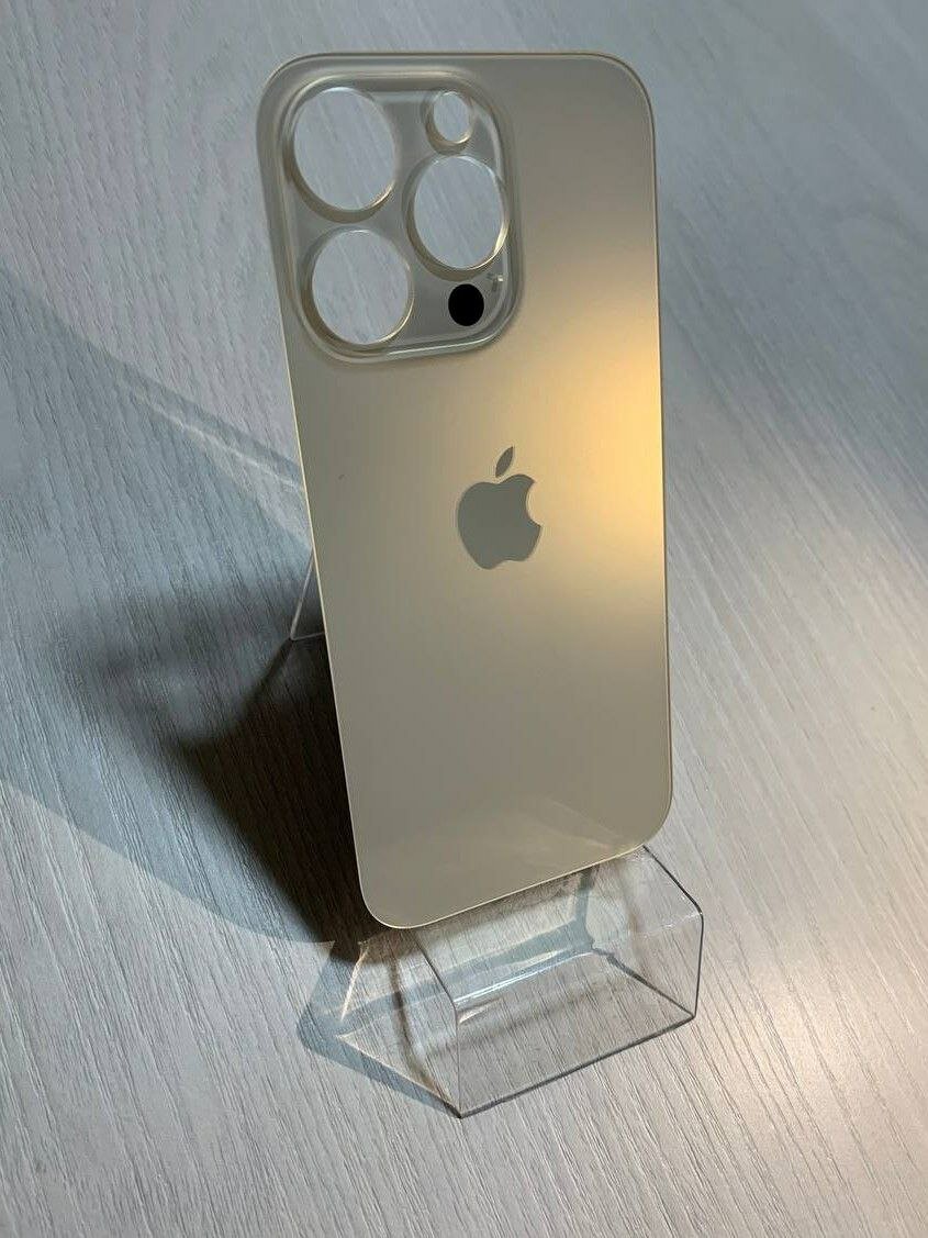 Задняя крышка (стекло корпуса) для IPhone 14 Pro золотая (GOLD)