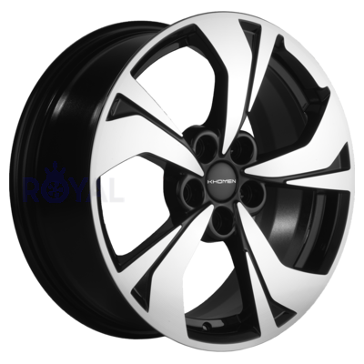 Литой колесный диск Khomen Wheels KHW1724 (Changan CS75 (Plus)) 7x17/5x114,3 ET45 D60,1 Black-FP