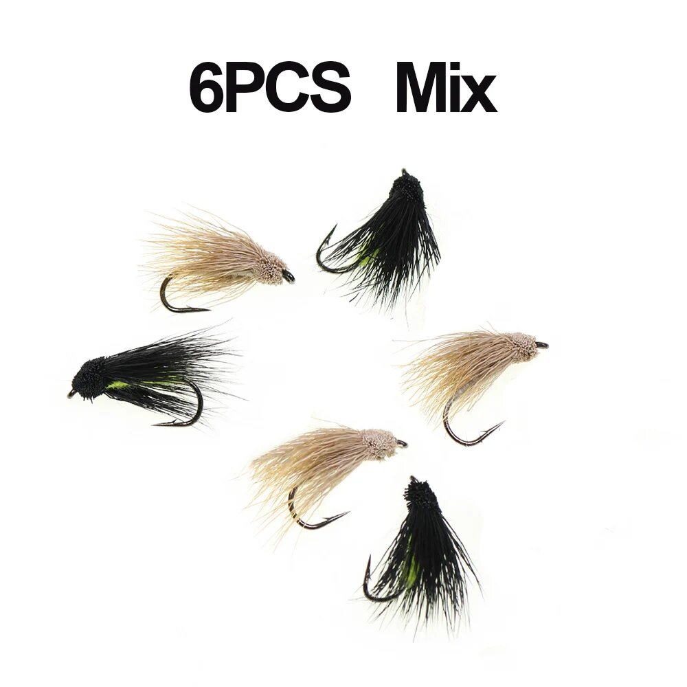 ICERIO Мушки для нахлыста 4/6 шт.