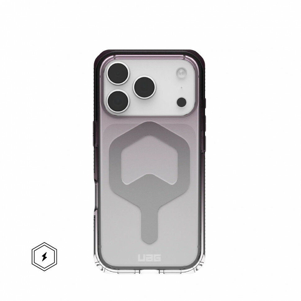 Чехол UAG Plyo для iPhone 17 Pro черный градиент (Black/Clear Ombré)