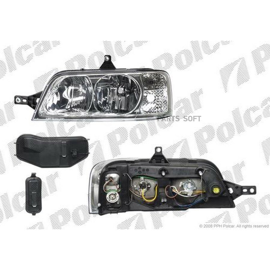 Фара основная (упак. TYC) от официального дистрибьютора, POLCAR, артикул 5704102E