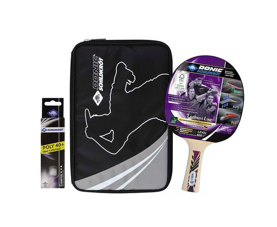 Набор Donic LEGENDS 800 (1 ракетка, 3 мяча, чехол) 788488