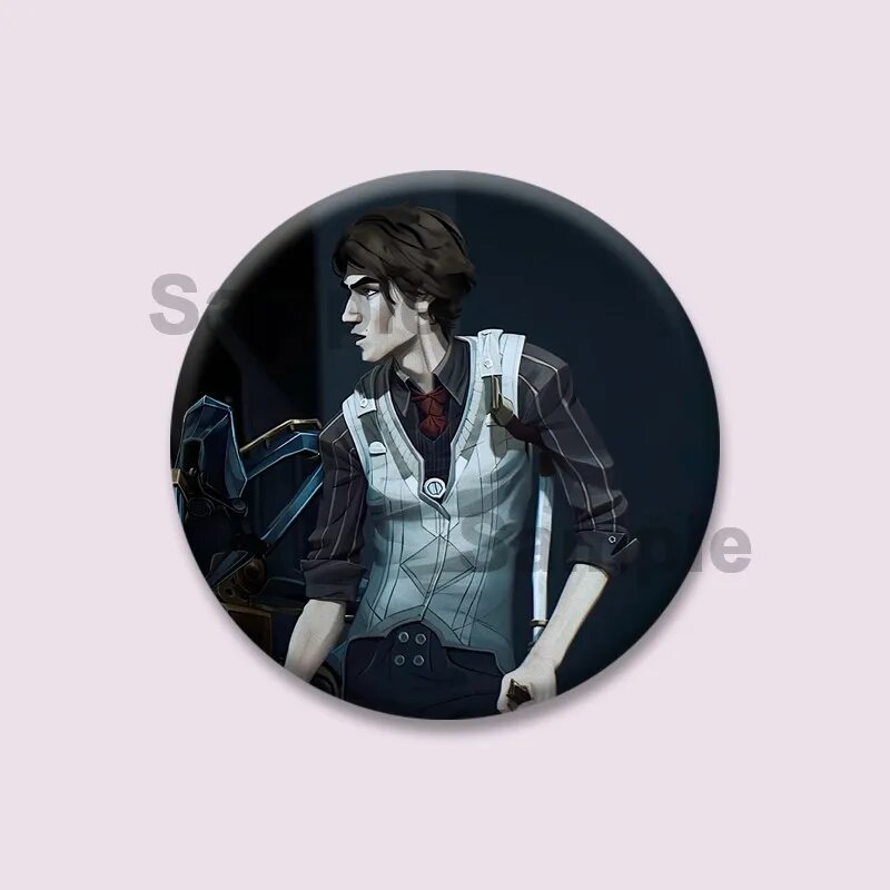 Значок Виктора Arcane из пластика Темно-синий, 44mm(1.73in), H11