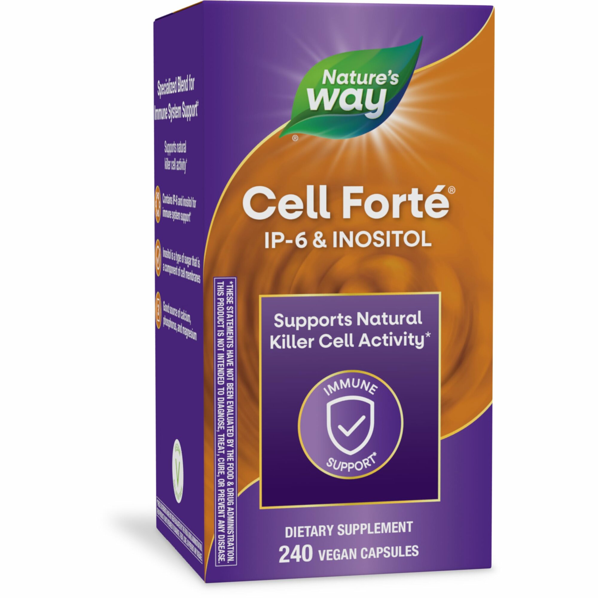 Nature's Way, Cell Forte, IP-6 & Inositol, Селл форте, IP-6 и инозитол, 120 растительных капсул