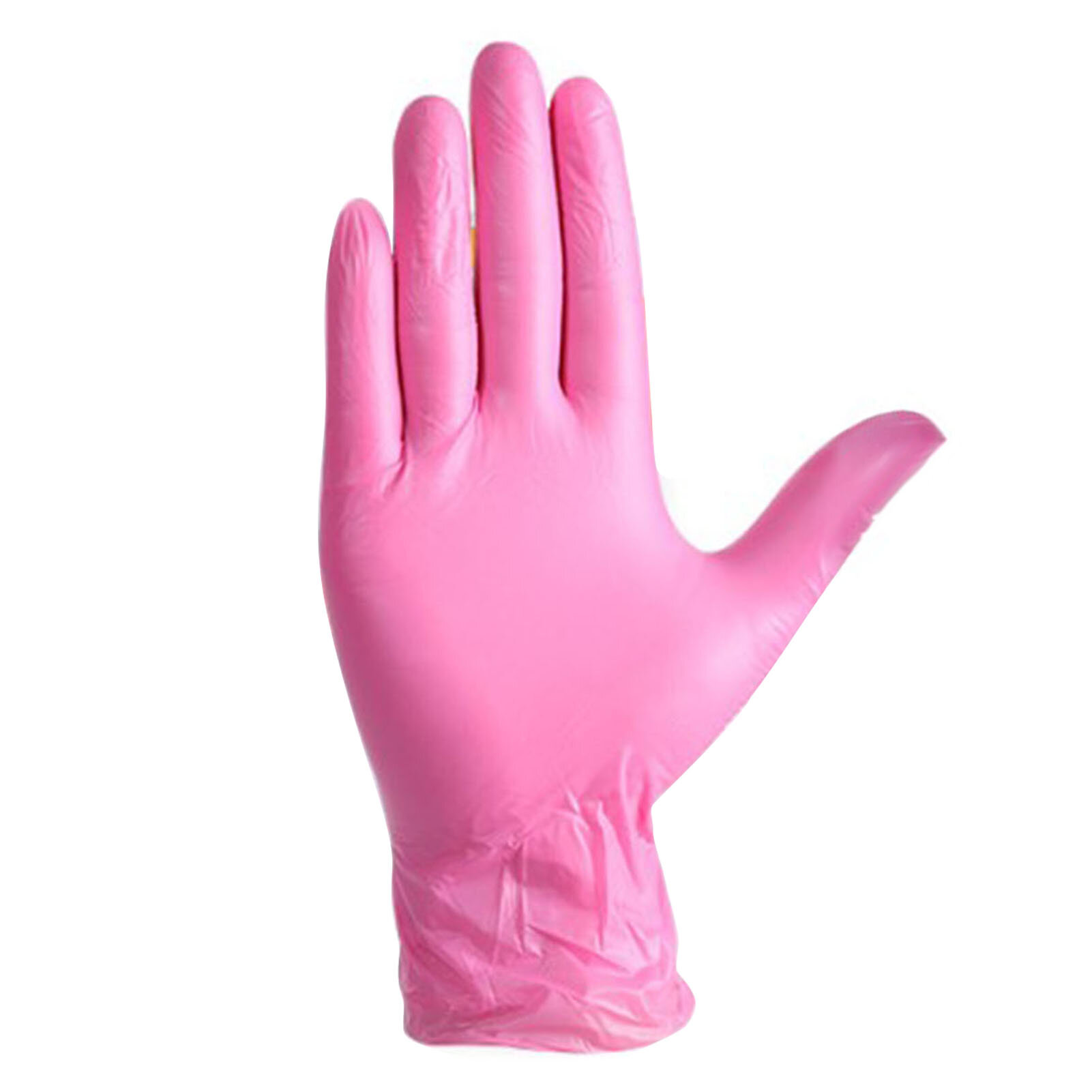 100 шт. нитриловые перчатки одноразовые неопудренные пищевые ПВХ резиновые нитриловые чистящие перчатки розовые M