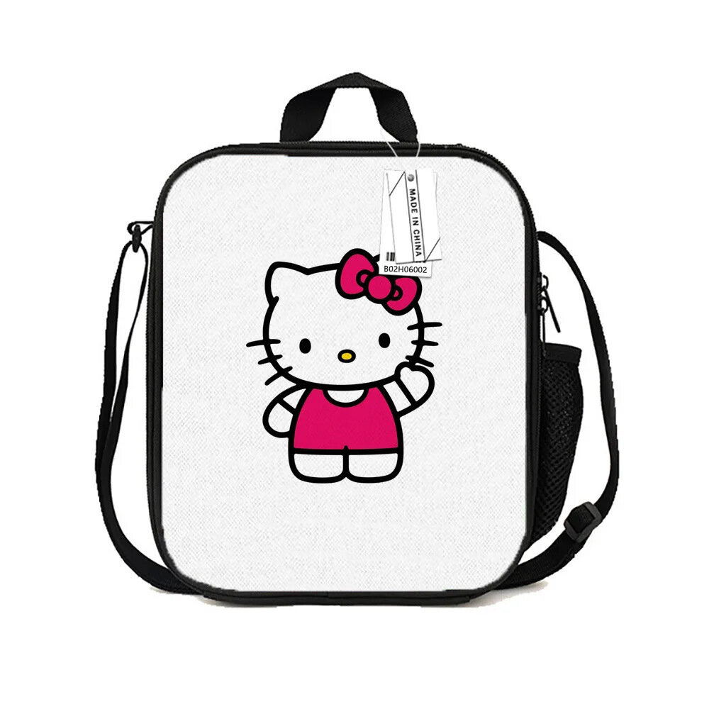 Трансграничный хит продаж, милый HelloKitty, сумка для обеда Hello Kitty, сумка для льда, студенческая сумка для еды, мультяшная сумка на плечо