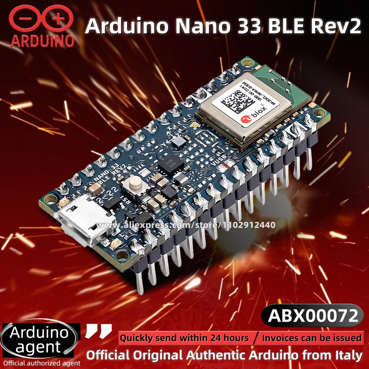 Arduino Nano 33 BLE Rev2 плата