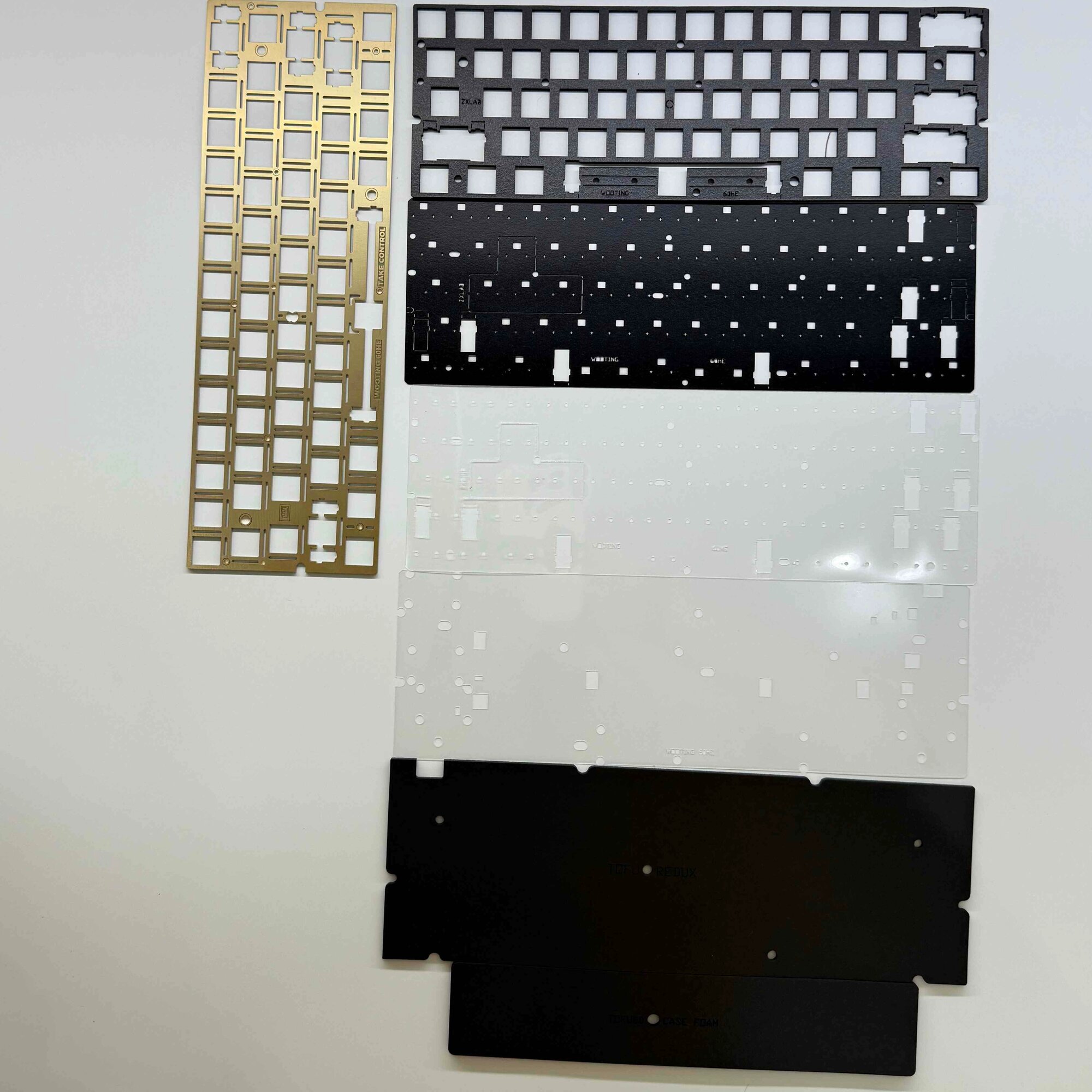 Модифицированный корпус Wooting60HE для клавиатуры TOFU60 с магнитными переключателями, специальная звукопоглощающая