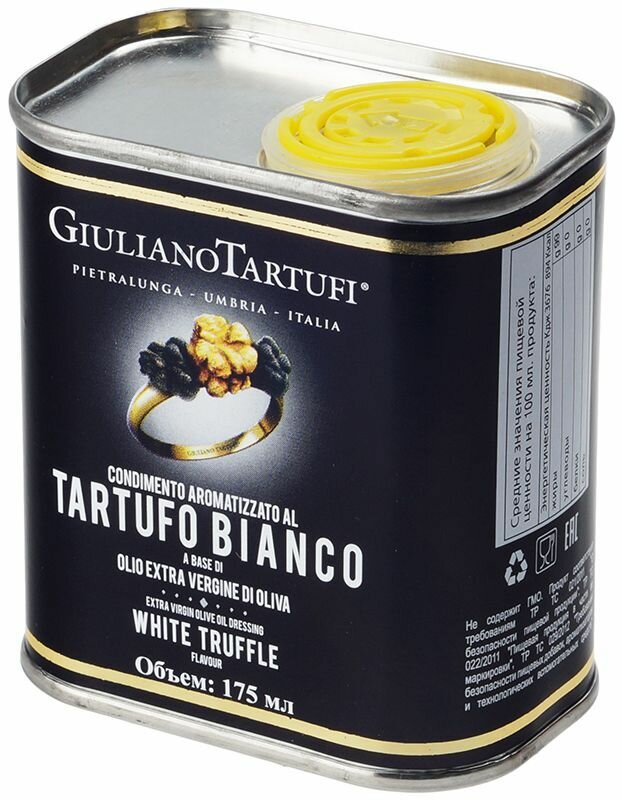 Масло оливковое ароматизированное белым трюфелем недезодорированное нерафинированное Италия 175 мл