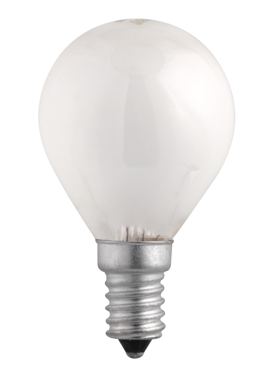 Лампочка накаливания Jazzway 60Вт, 550Лм, 2700К, E14, теплый белый свет, матовая шар