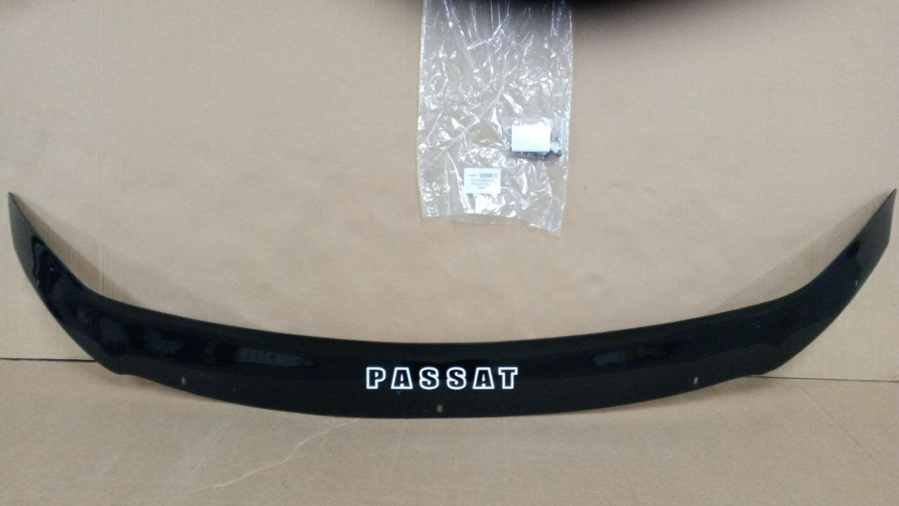 Пассат Б6 Дефлектор капота VW PASSAT B6 (2005-2010) Отбойник Мухобойка "VIP-TUNING"