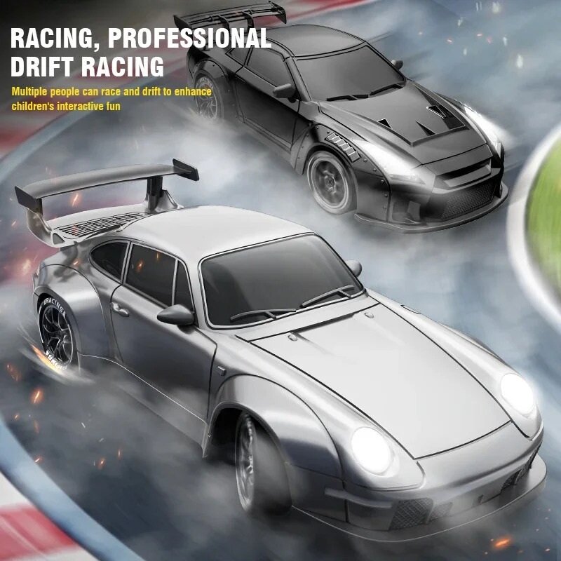 Радиоуправляемая модель дрифт-машинки, гоночная, высокоскоростная, со звуком и светом, масштаб 1:24, радиоуправляемый грузовик, игрушка, подарок для мальчика, девочки, детей.
