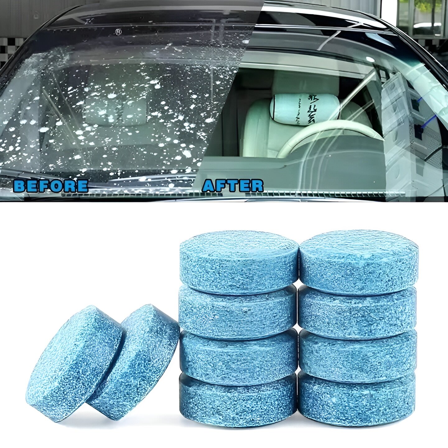 Жидкость стеклоомывателя концентрированная в таблетках, летняя, 10 шт.