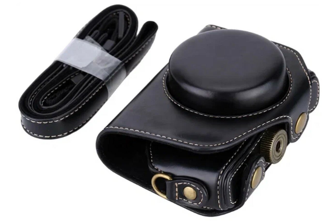 Сумка-кожух-футляр MyPads TC-155075 из качественной импортной кожи для фотоаппарата Canon PowerShot G7 X Mark III