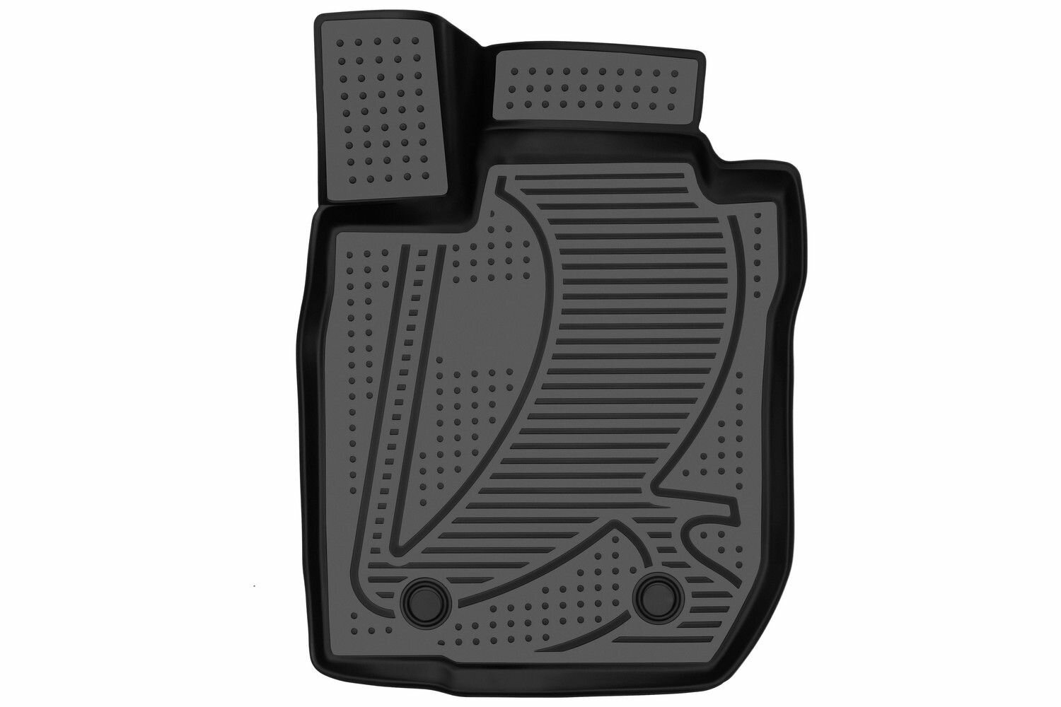 Коврик 3D водительский для LADA Largus, 2012-, Передний левый, 1шт. (полиуретан) / Лада Ларгус
