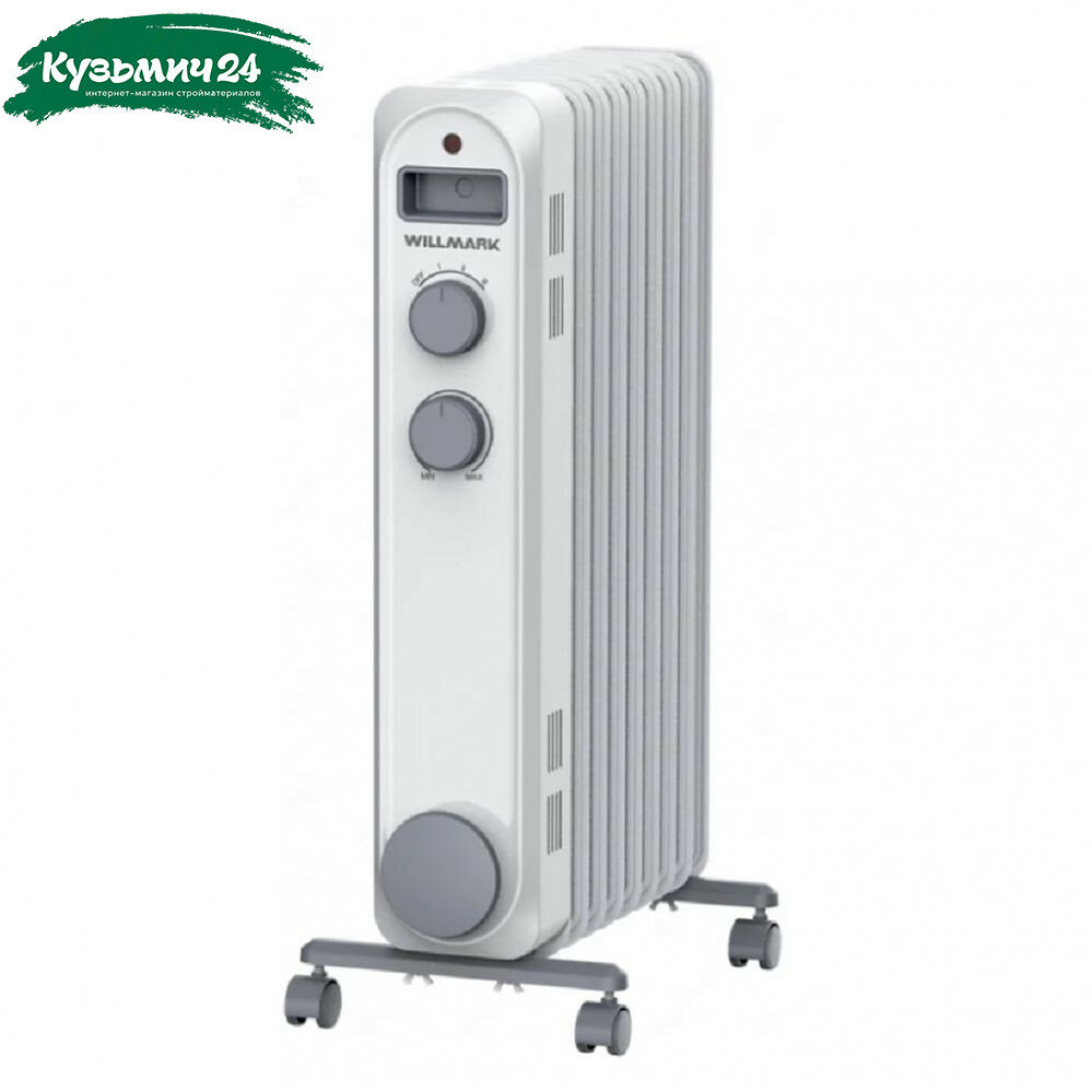 Радиатор масляный Willmark WOR-2409 2000В, белый, 2 кВт, 9 секций, 1 шт.