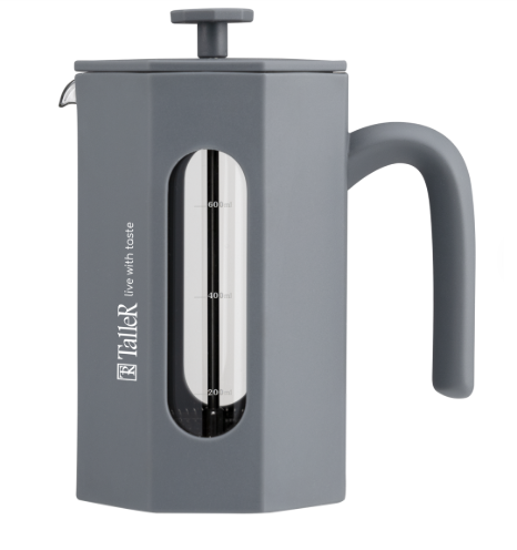 Френч-пресс TALLER TR-32344 0,8л, серый