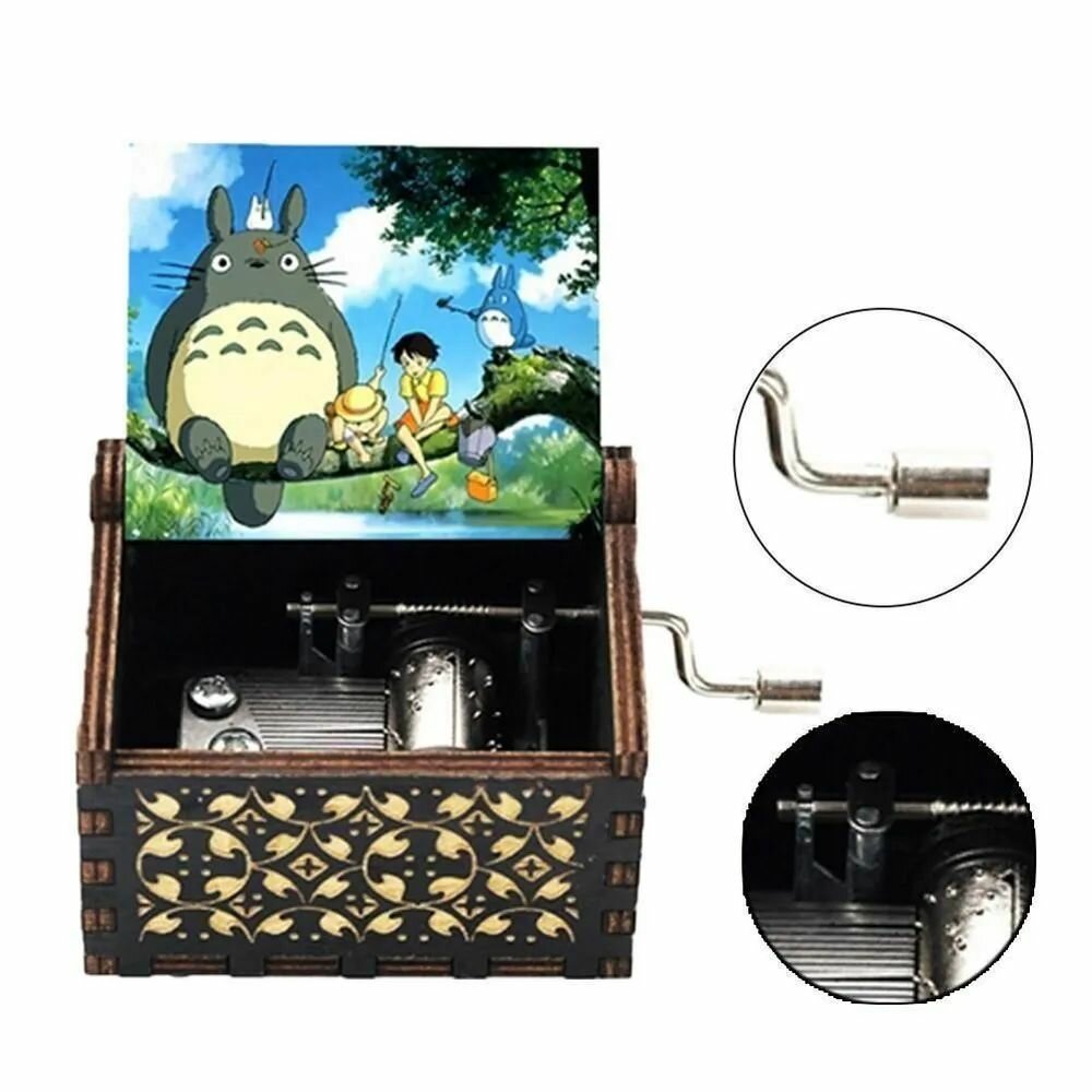 Ручная рукоятка Музыкальная шкатулка с мелодией из аниме Мой сосед Тоторо