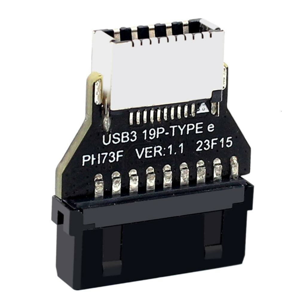 USB 3.0 19Pin — Type C 20Pin 90° адаптер