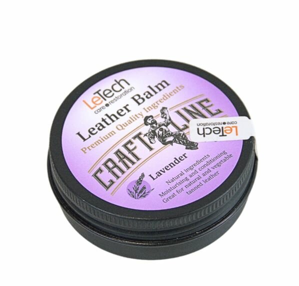 LeTech Натуральный Бальзам для кожи с запахом лаванды Leather Balm (Lavander) 30мл