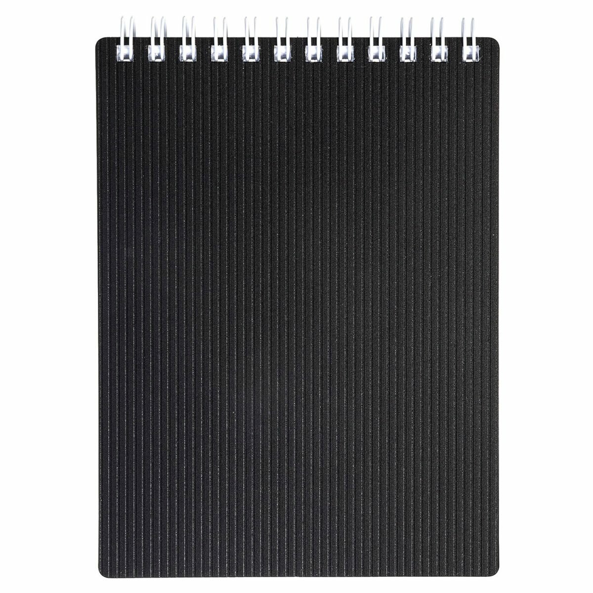 Блокнот малый формат А7, 80 л, гребень, обложка пластик "VELVET", клетка, HATBER, черный, 081561, 8 (80Б7В1гр_01601)