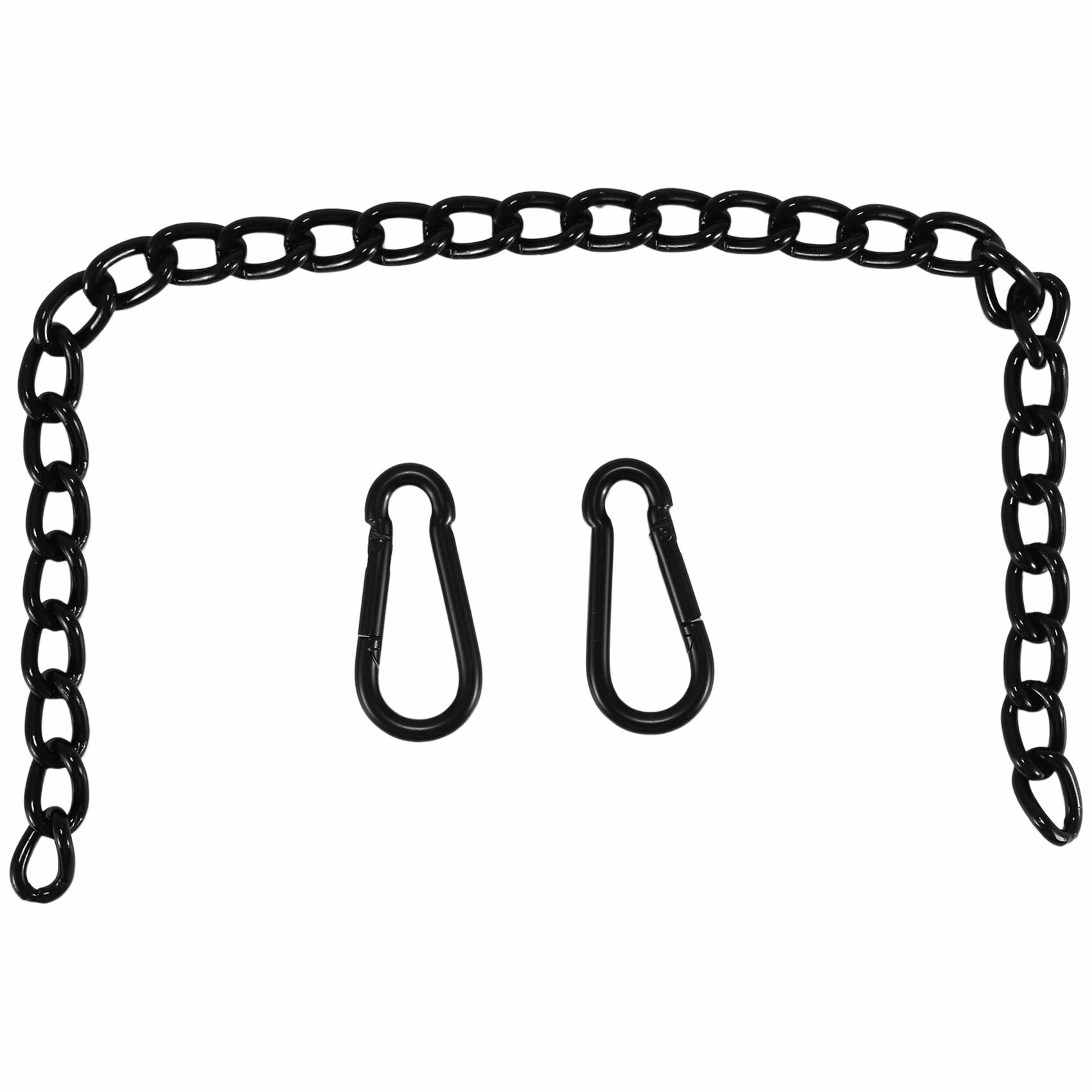 Стальная цепь для подвесного кресла с 2 карабинами, прочный комплект гамака для крыльца, для качелей (66 см)