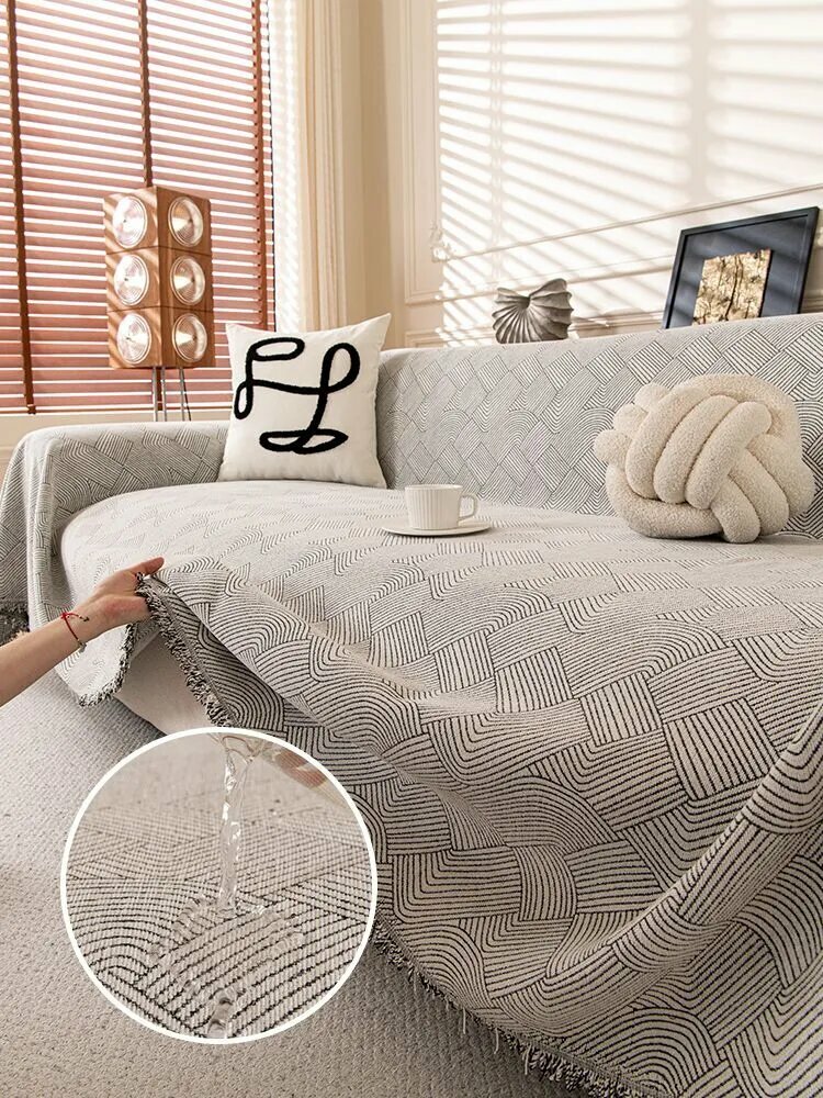 Lemog Покрывало непромокаемое, Микрошенилл с размерами: 260 см х 180 см