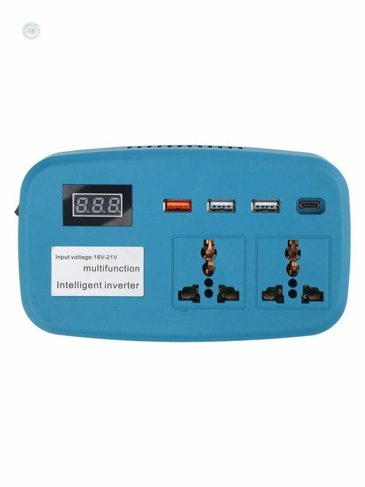 Авто инвертор 12-220 В для походов и кемпинга, портативный преобразователь напряжения, компактный батарейный инвертор для питания бытовой техники, туристический электропреобразователь в машину