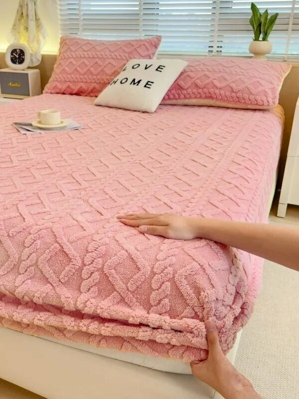 IKEA Наматрасник 200x220х28см светло-розовый