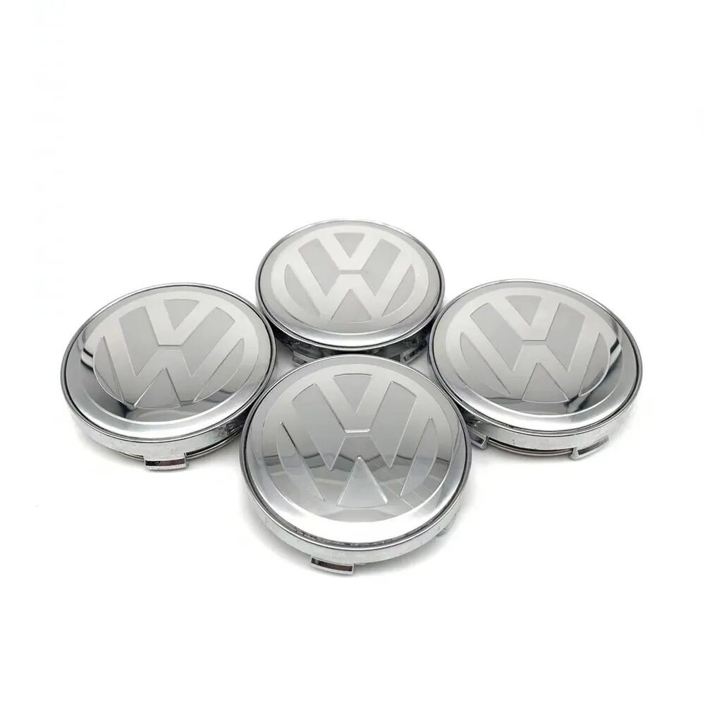 Колпачок на ступицу литого диска на автомобили Volkswagen / фольксваген, размер 60/56/10 мм, комплект 4 штуки.