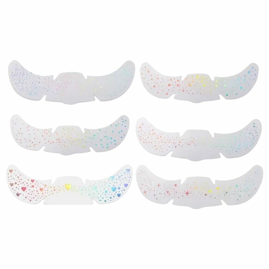 Металлические тату-наклейки с блёстками, - смешать