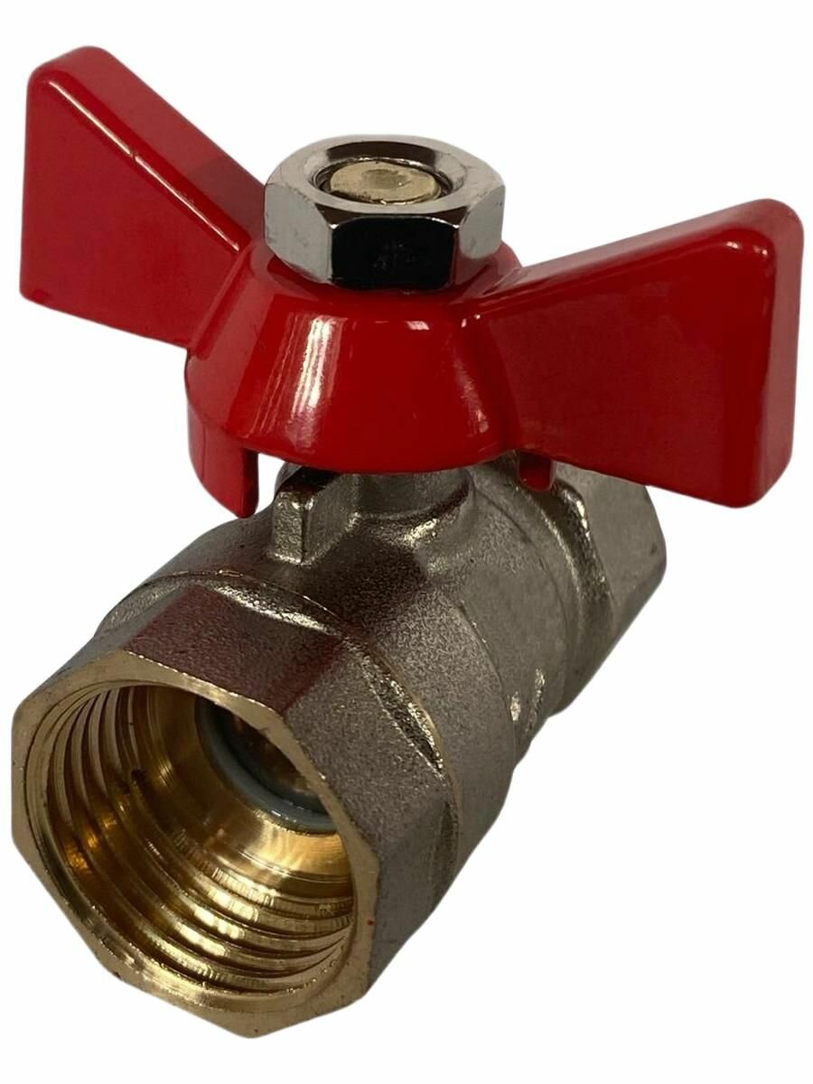 Кран шаровой муфтовый (бабочка) OTMO 3/4"