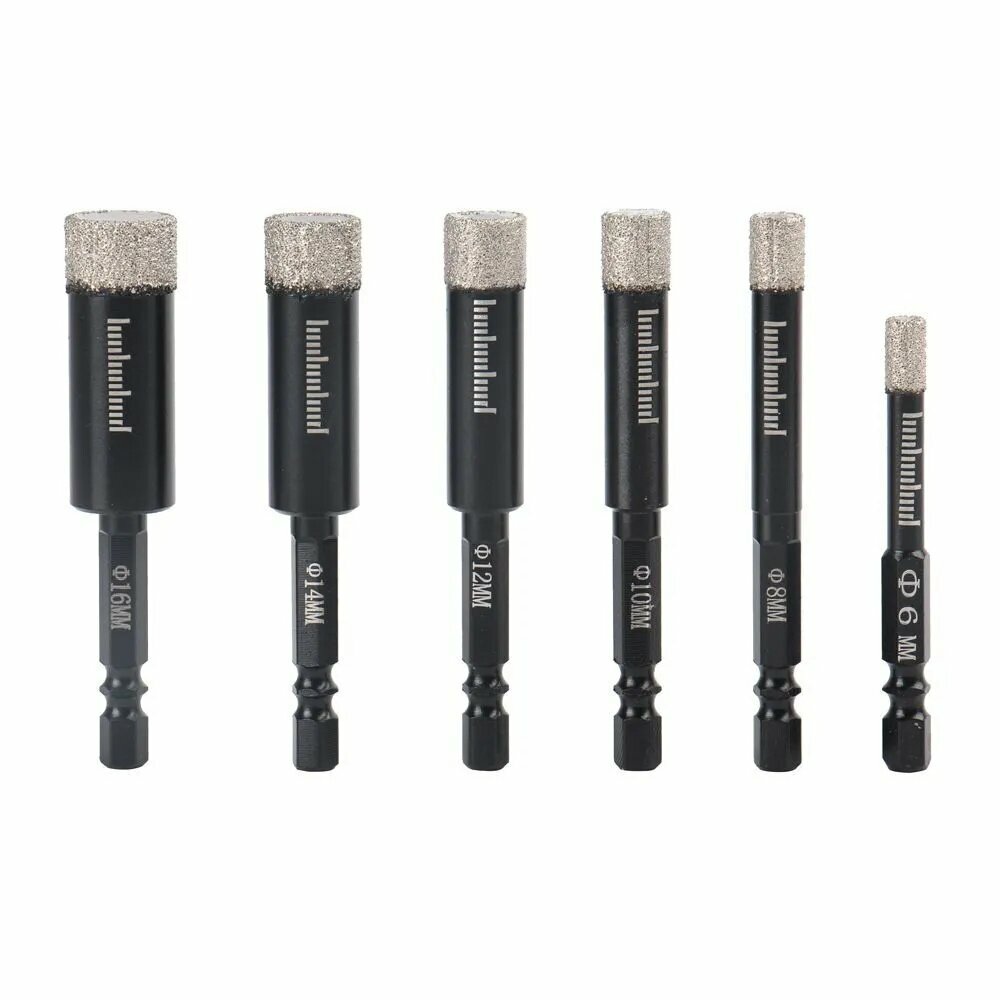 4 штуки10-16 мм алмазное сверло с шестигранным хвостовиком для стекла, керамики и мрамора
