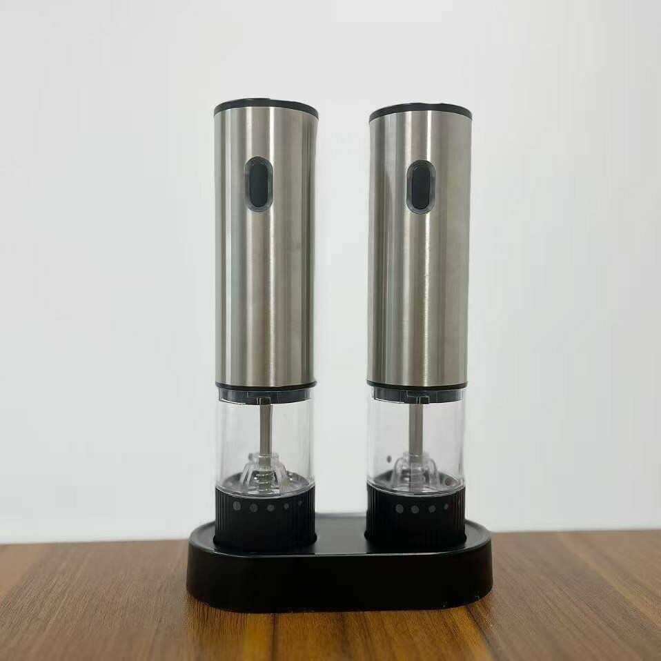 Электрическая мельница для перца, домашняя мельница для морской соли, бутылка, автоматическая мельница для приправ, мельница для свежих приправ для барбекю