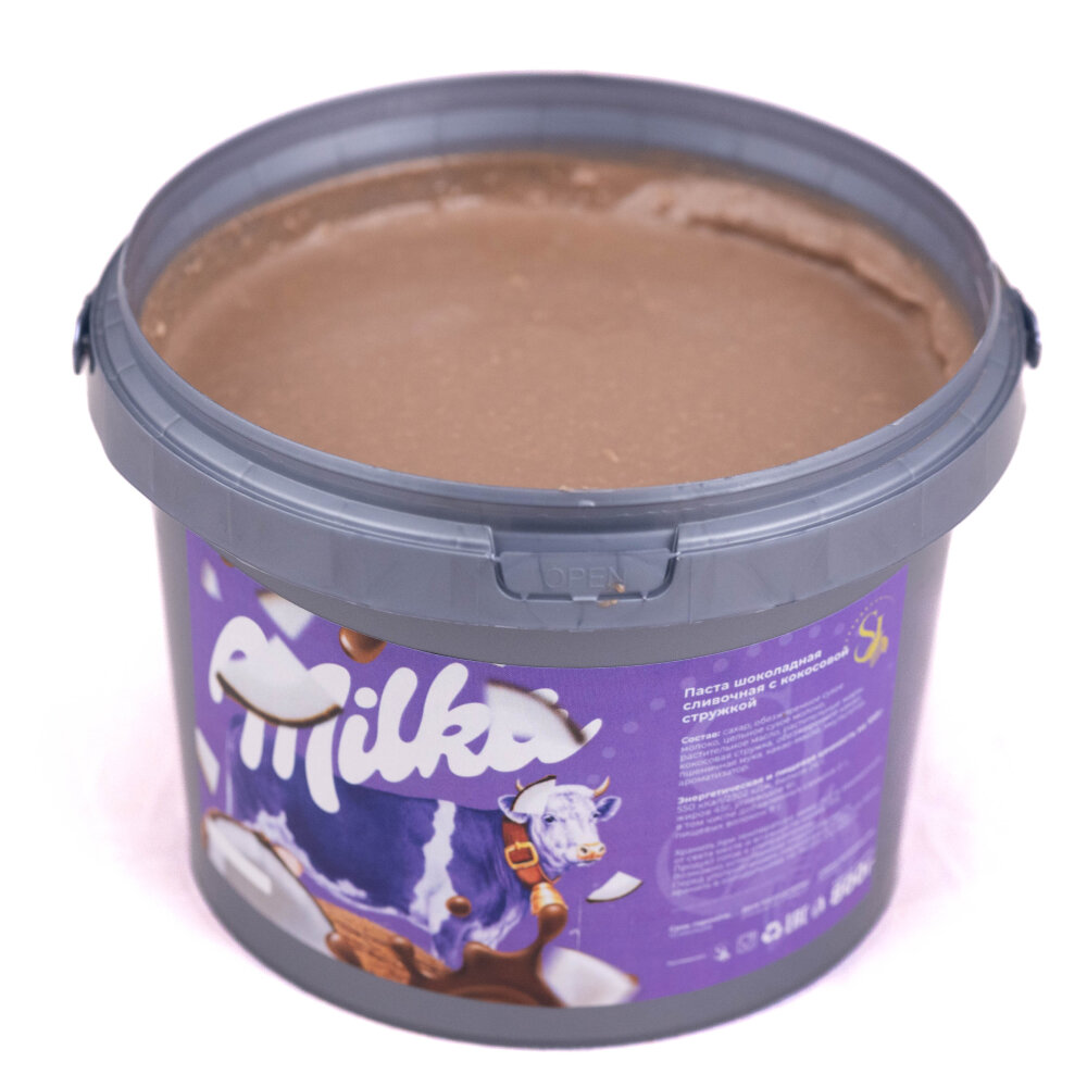Шоколадно-сливочная паста аналог Милка Sweet Joys, с кокосовой стружкой, 800 г