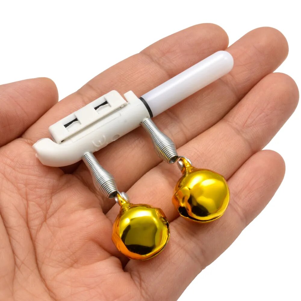 Электронный сигнализатор поклевки рыболовный светлячок с колокольчиком для рыбалки с фидером, донной и обычной удочкой