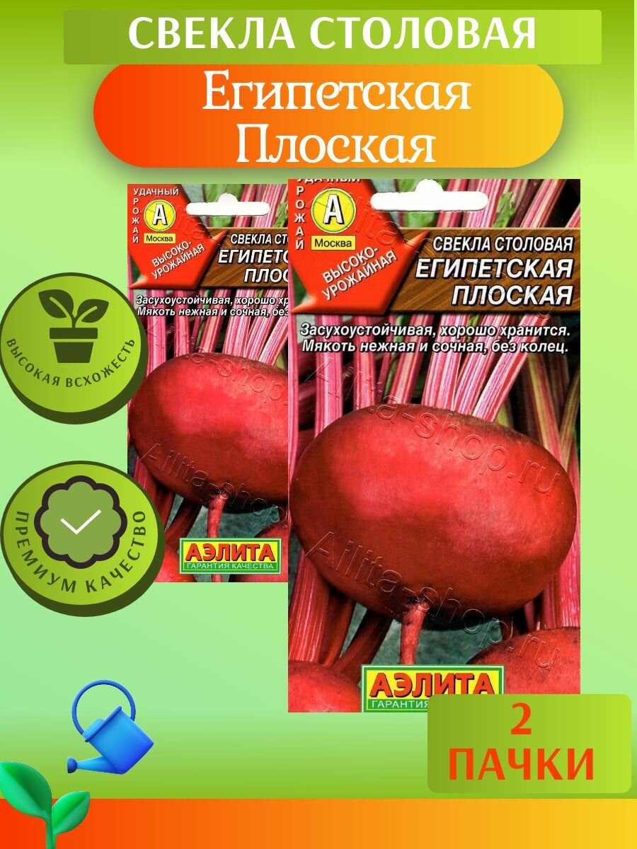 Свекла Египетская плоская цв. п 3г лидер (комплект из 2 пачек) Аэлита