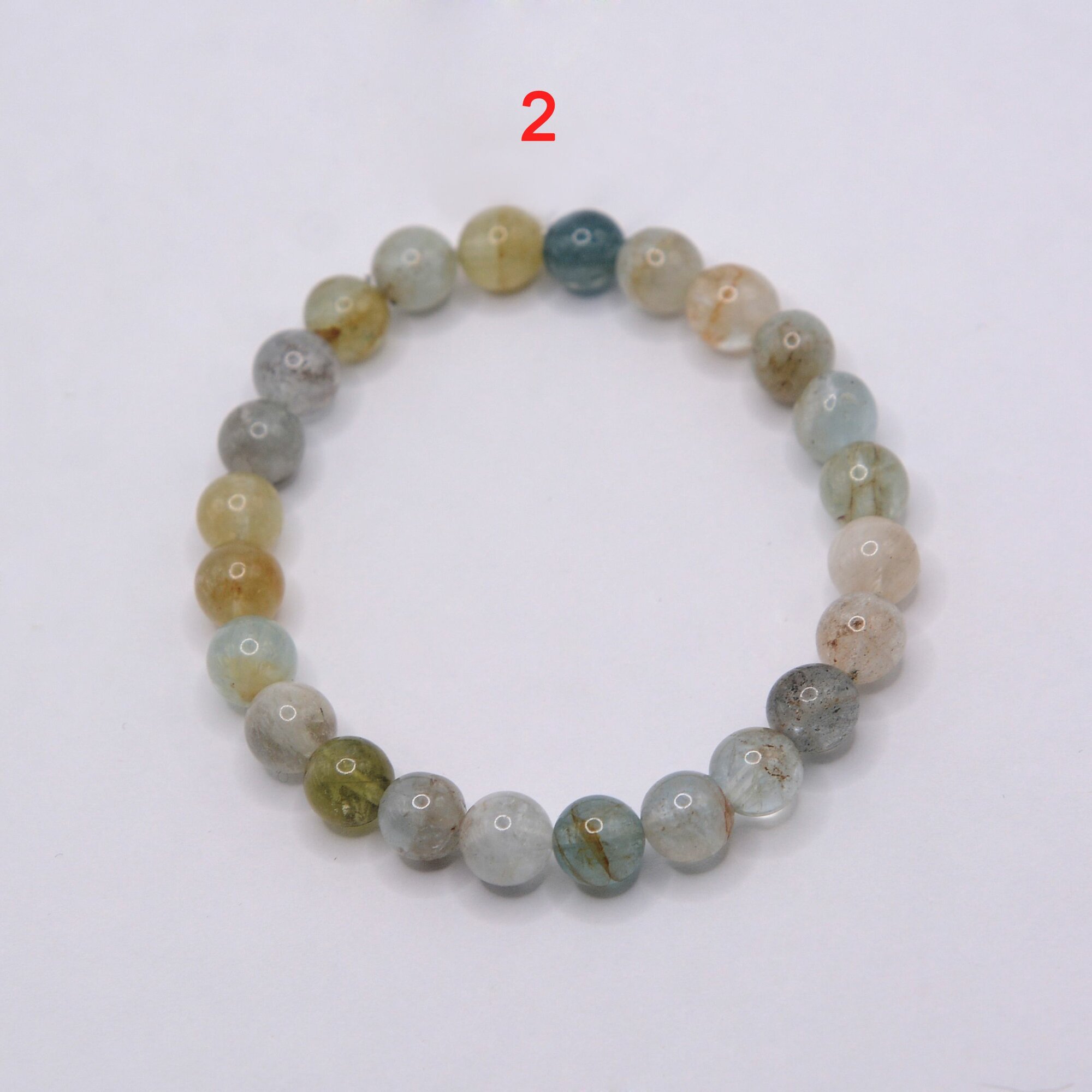 Браслет, аквамарин, гелиодор