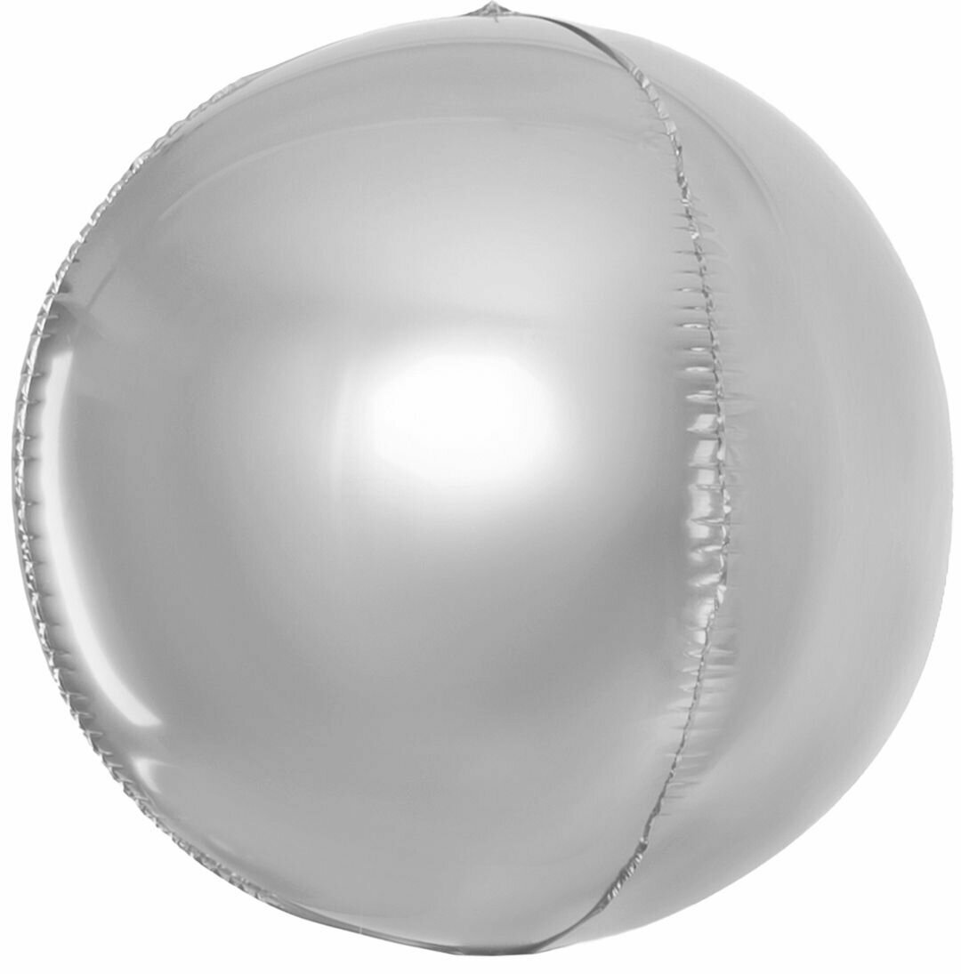 Шар воздушный Falali 3D, Сфера, серебро, 81 см