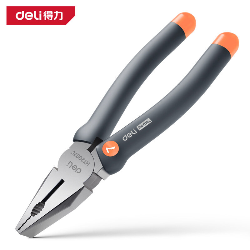 Стальные проволочные плоскогубцы Deli, многофункциональные плоскогубцы для дома, электрические плоскогубцы с игольчатыми носами, облегчающие труд, ручные плоскогубцы, инструменты для рыбалки