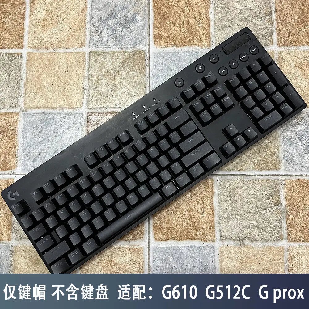 AEVYVKV PBT полупрозрачные матовые клавиши для Logitech G Pro X, G512, G610 black